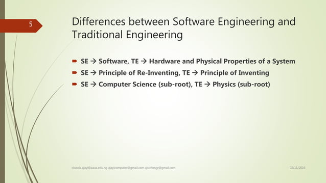 CSC426 - Software Engineering Lecture Note | PPT
