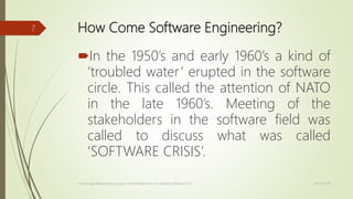 CSC426 - Software Engineering Lecture Note | PPT