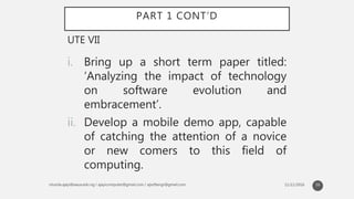 CSC426 - Software Engineering Lecture Note Cont'd | PPTX | Computer Software and Applications ...