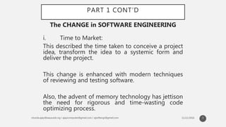 CSC426 - Software Engineering Lecture Note Cont'd | PPTX | Computer ...