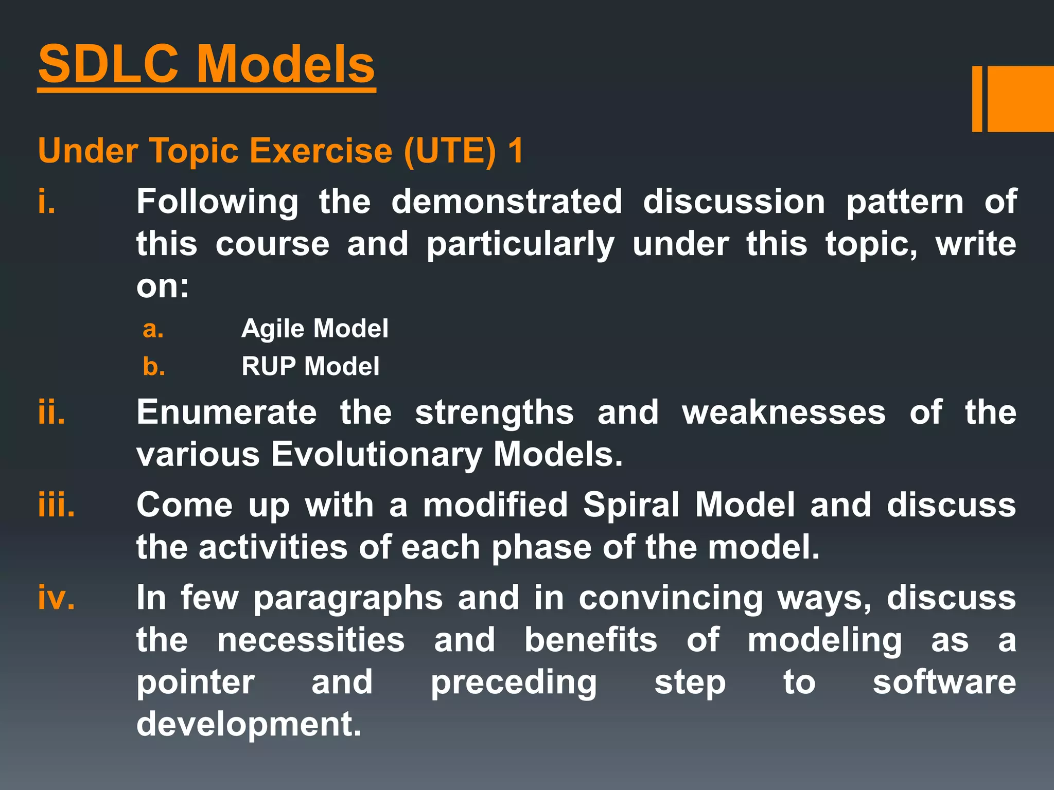 CSC426 - SDLC Models | PPTX