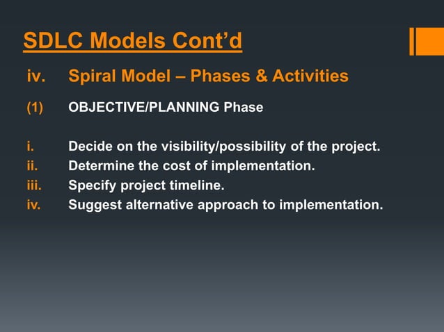 CSC426 - SDLC Models | PPTX