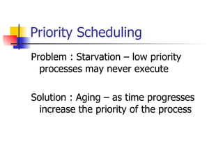 Scheduling algorithms | PPT