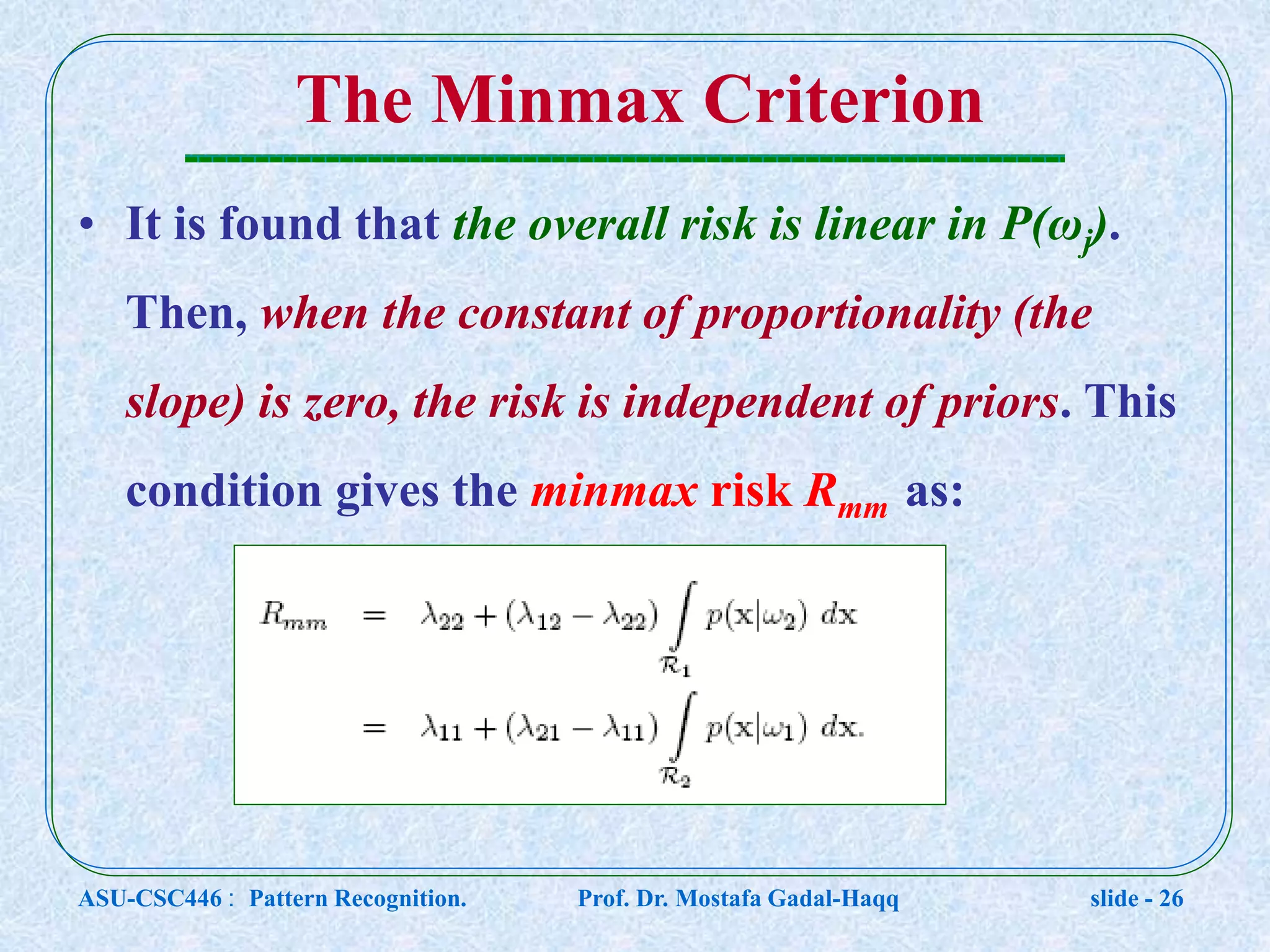 CSC446: Pattern Recognition (LN4) | PDF