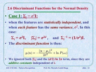 CSC446: Pattern Recognition (LN5) | PPT