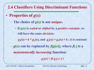CSC446: Pattern Recognition (LN5) | PPT