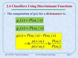 CSC446: Pattern Recognition (LN5) | PPT