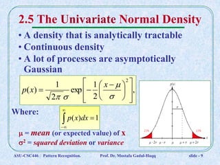 CSC446: Pattern Recognition (LN5) | PPT