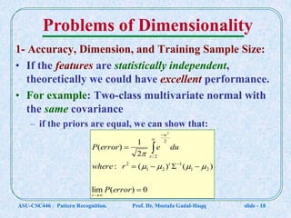 CSC446: Pattern Recognition (LN6) | PDF