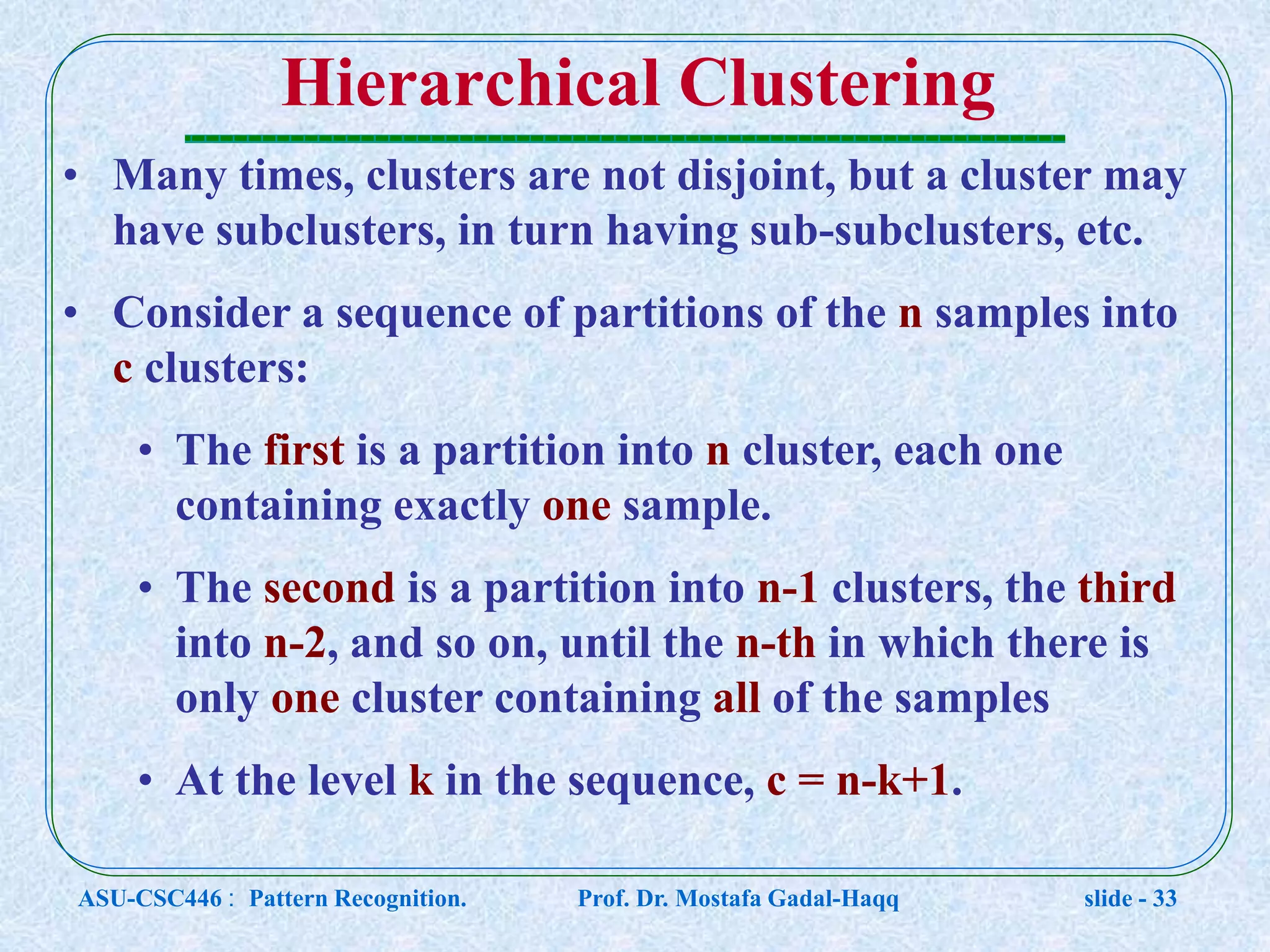 Csc446: Pattern Recognition | PDF