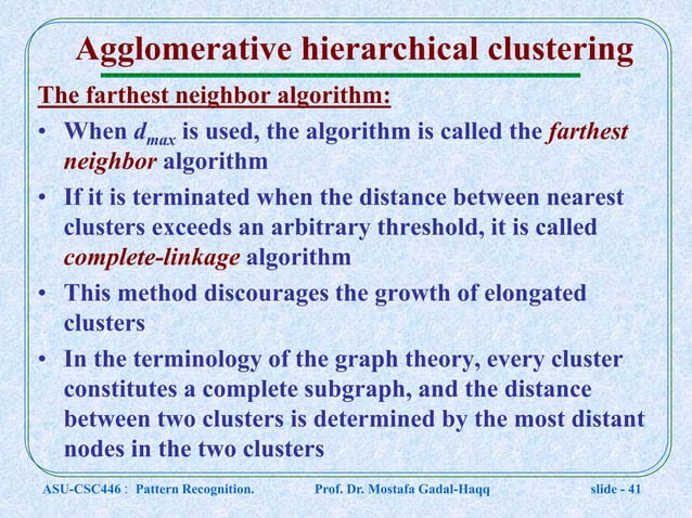 Csc446: Pattern Recognition | PPT