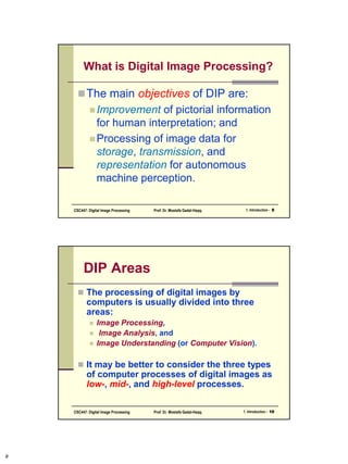 Digital Image Processing: An Introduction | PDF
