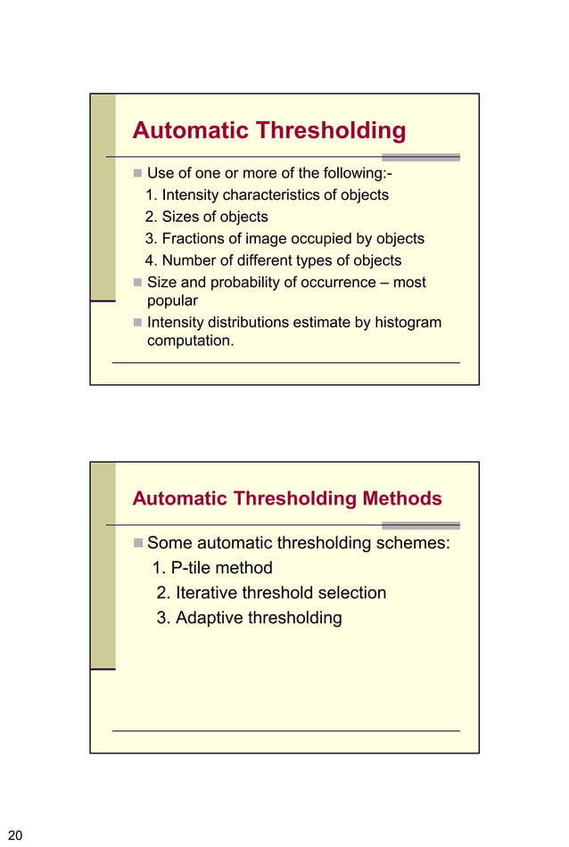 Digital Image Processing: Image Segmentation | PDF | Photo Editing ...
