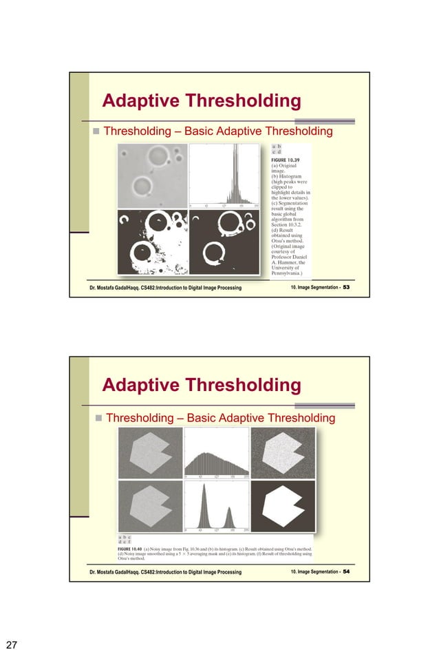 Digital Image Processing: Image Segmentation | PDF | Photo Editing ...