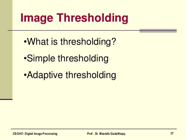 Digital Image Processing: Image Segmentation | PDF | Photo Editing ...
