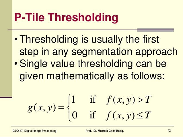 Digital Image Processing: Image Segmentation | PDF | Photo Editing Software | Computer Software ...