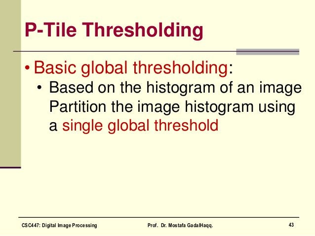 Digital Image Processing: Image Segmentation | PDF | Photo Editing ...