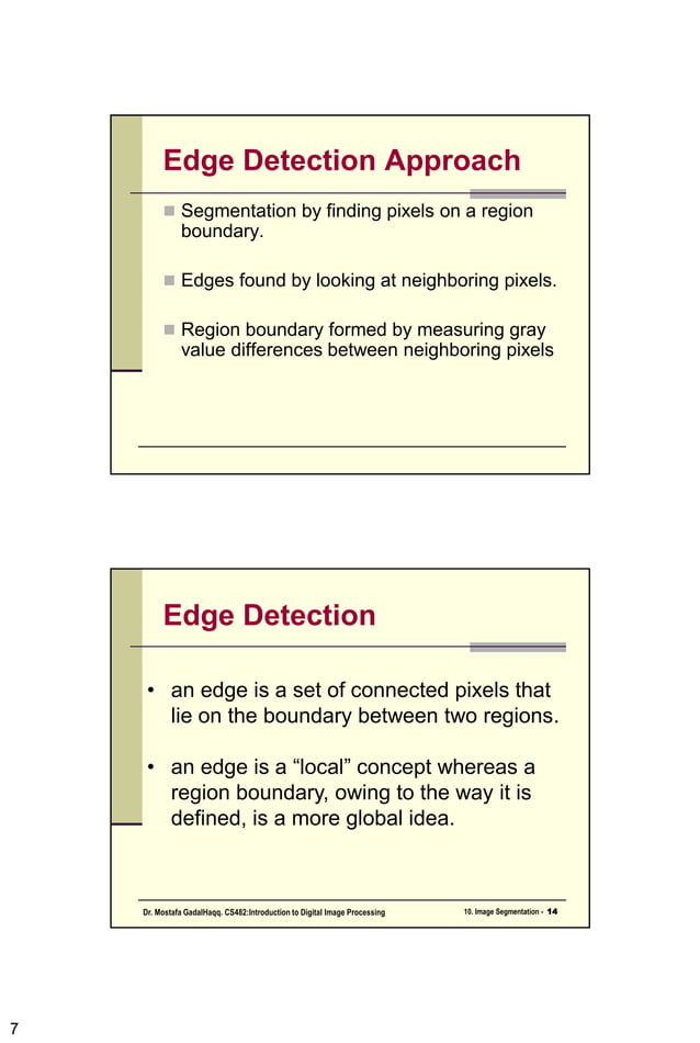 Digital Image Processing: Image Segmentation | PDF | Photo Editing ...