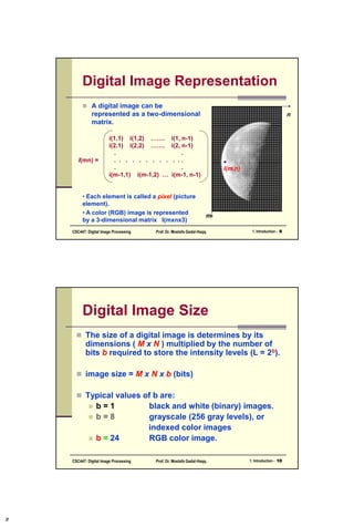 Digital Image Processing: Digital Image Fundamentals | PDF