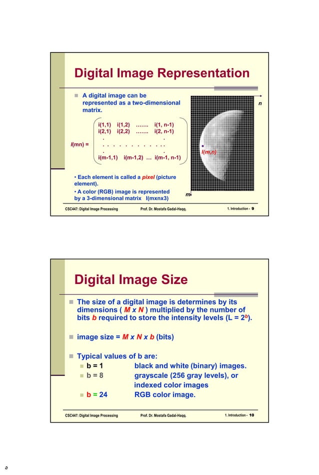 Digital Image Processing: Digital Image Fundamentals | PDF