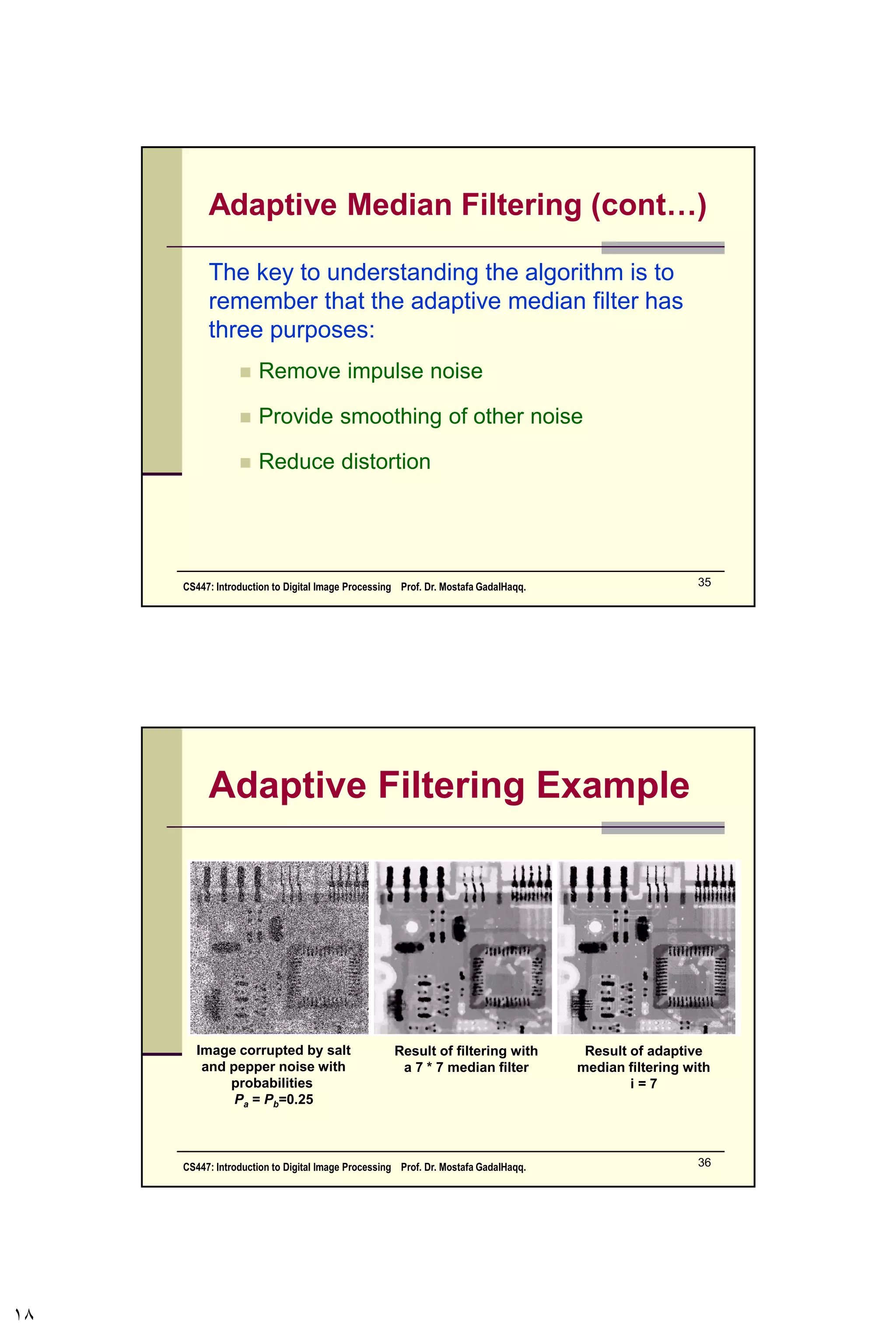 Digital Image Processing: Image Restoration | PDF