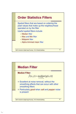Digital Image Processing: Image Restoration | PDF