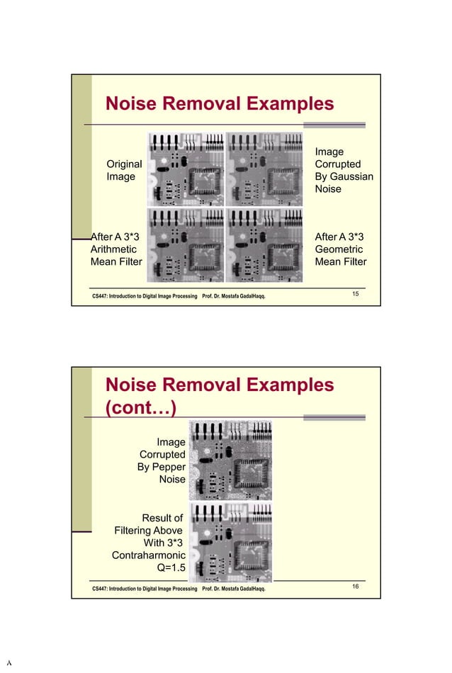 Digital Image Processing: Image Restoration | PDF | Technology & Computing