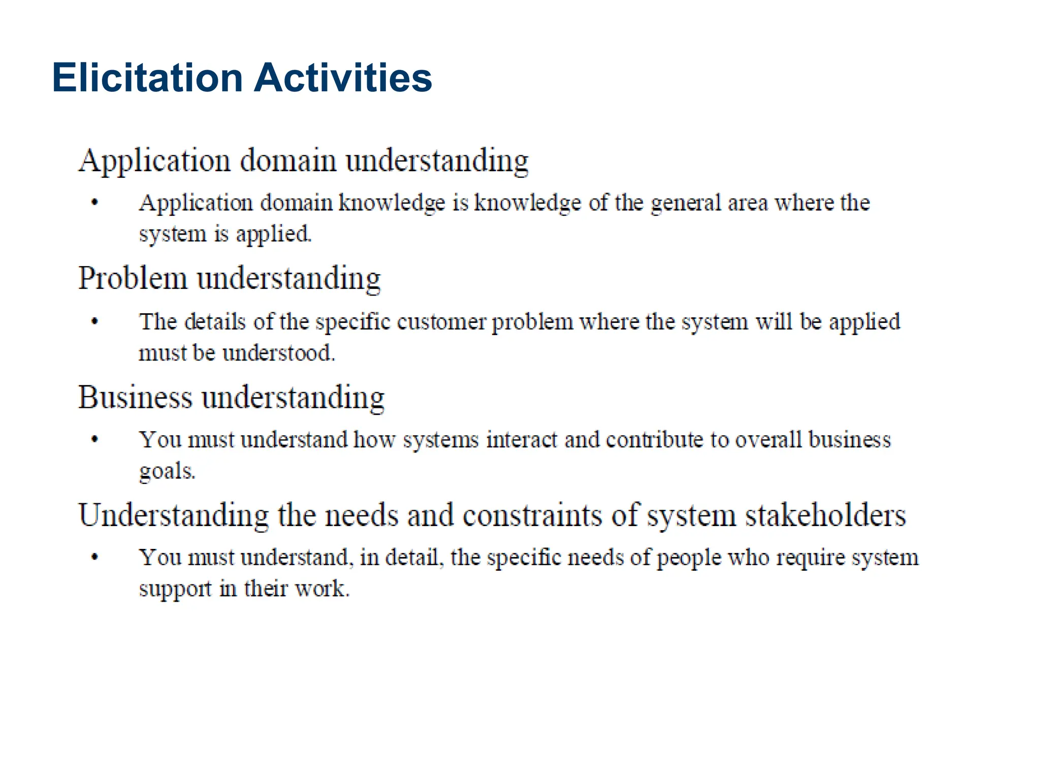 Components of Requirements Elicitation and how it's different | PPTX