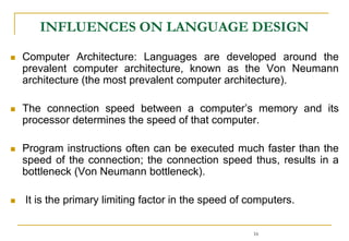 CSCorganization of programming languages | PPT