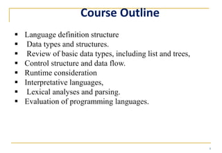 CSCorganization of programming languages | PPT