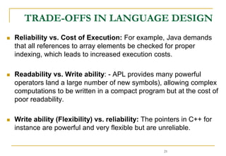 CSCorganization of programming languages | PPT