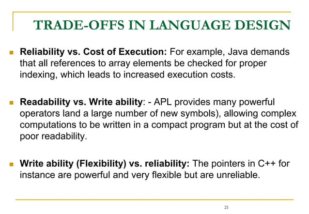 CSCorganization of programming languages | PPT
