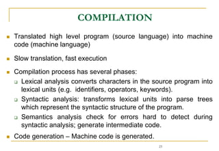 CSCorganization of programming languages | PPT