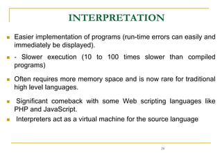 CSCorganization of programming languages | PPT | Free Download