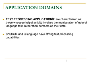 CSCorganization of programming languages | PPT