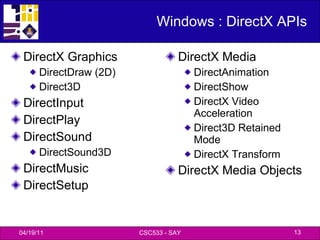 Csc533 ch3a mm_framework | PPT
