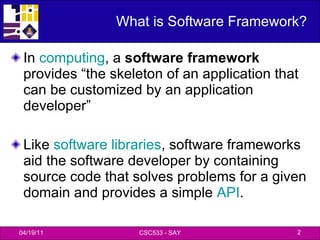 Csc533 ch3a mm_framework | PPT