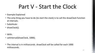 HTML5 Canvas (Wall Clock).pptx