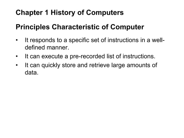 Fundamentals of Computing Chapter 1 | PPT