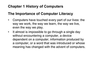 Fundamentals of Computing Chapter 1 | PPT