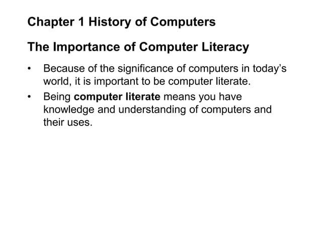 Fundamentals of Computing Chapter 1 | PPT