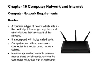 Fundamentals of Computing Chapter 10 | PPT | Internet | Computing