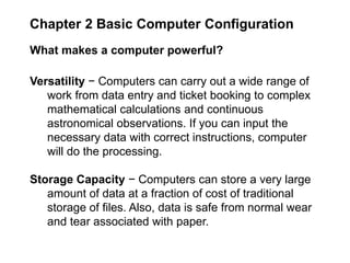 Fundamentals of Computing Chapter 2 | PPT
