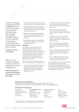 CSC and Dupont | PDF