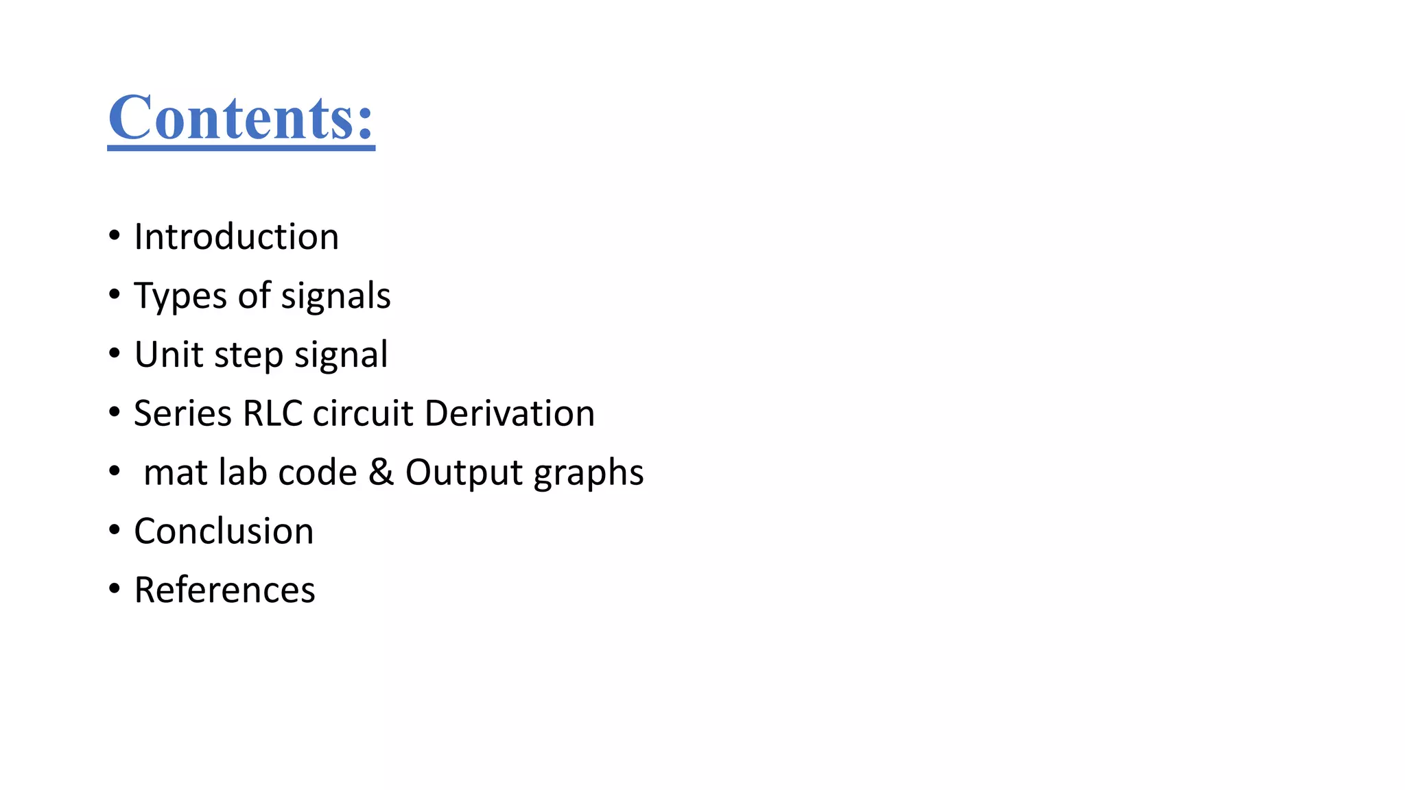 Control Systems Ppt On A Unit Step Response Of A Series Rlc Circuit Pptx Physics Science