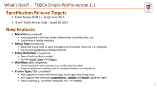OASIS TOSCA: Cloud Portability and Lifecycle Management | PDF