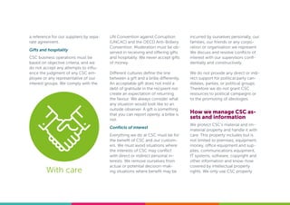 Our Way of Working – CSC Code of Conduct | PDF