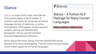 Using Stanza NLP and TensorFlow to create a summary of a book | PPTX