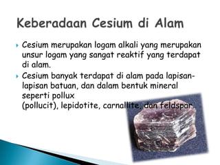 Cs (cesium) | PPTX