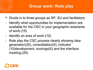 CSC facilitation tips | PPT